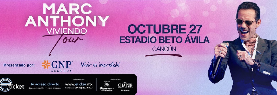 MARC ANTHONY EN CANCÚN 2023: BOLETOS Y PRECIOS | Jaime Farias Informa